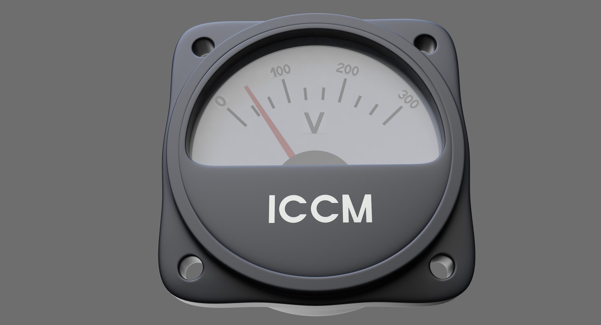 Industrial Analog Voltmeter Procedurally 3D - TurboSquid 1427298