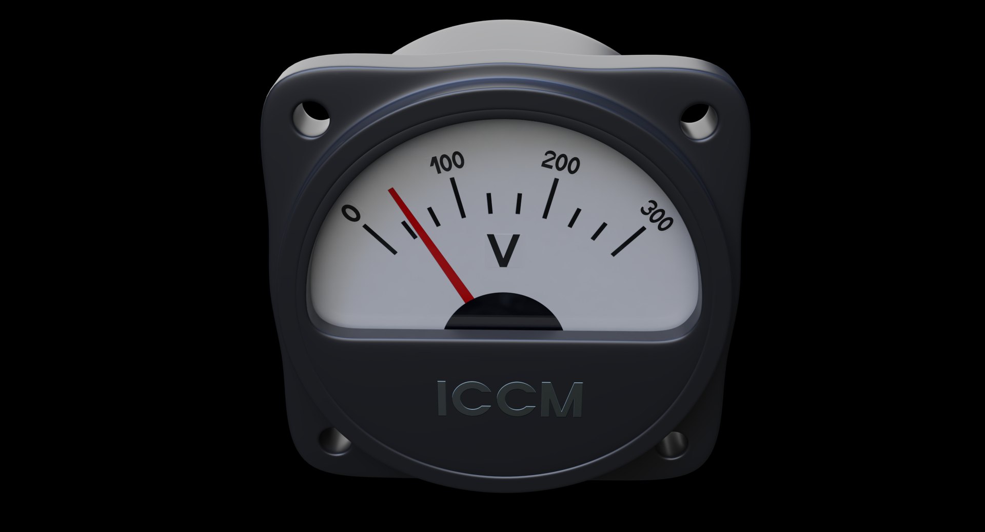 Industrial Analog Voltmeter Procedurally 3D - TurboSquid 1427298