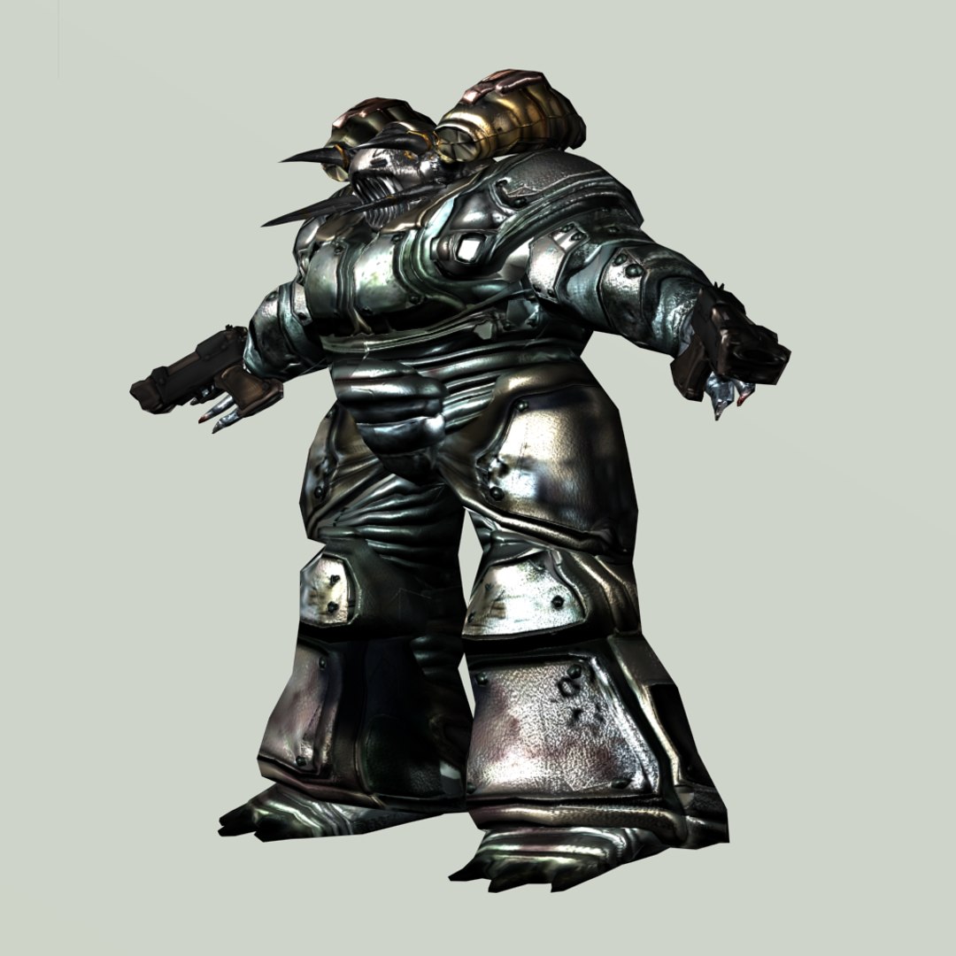 3d X Alien Monster Character Rigged