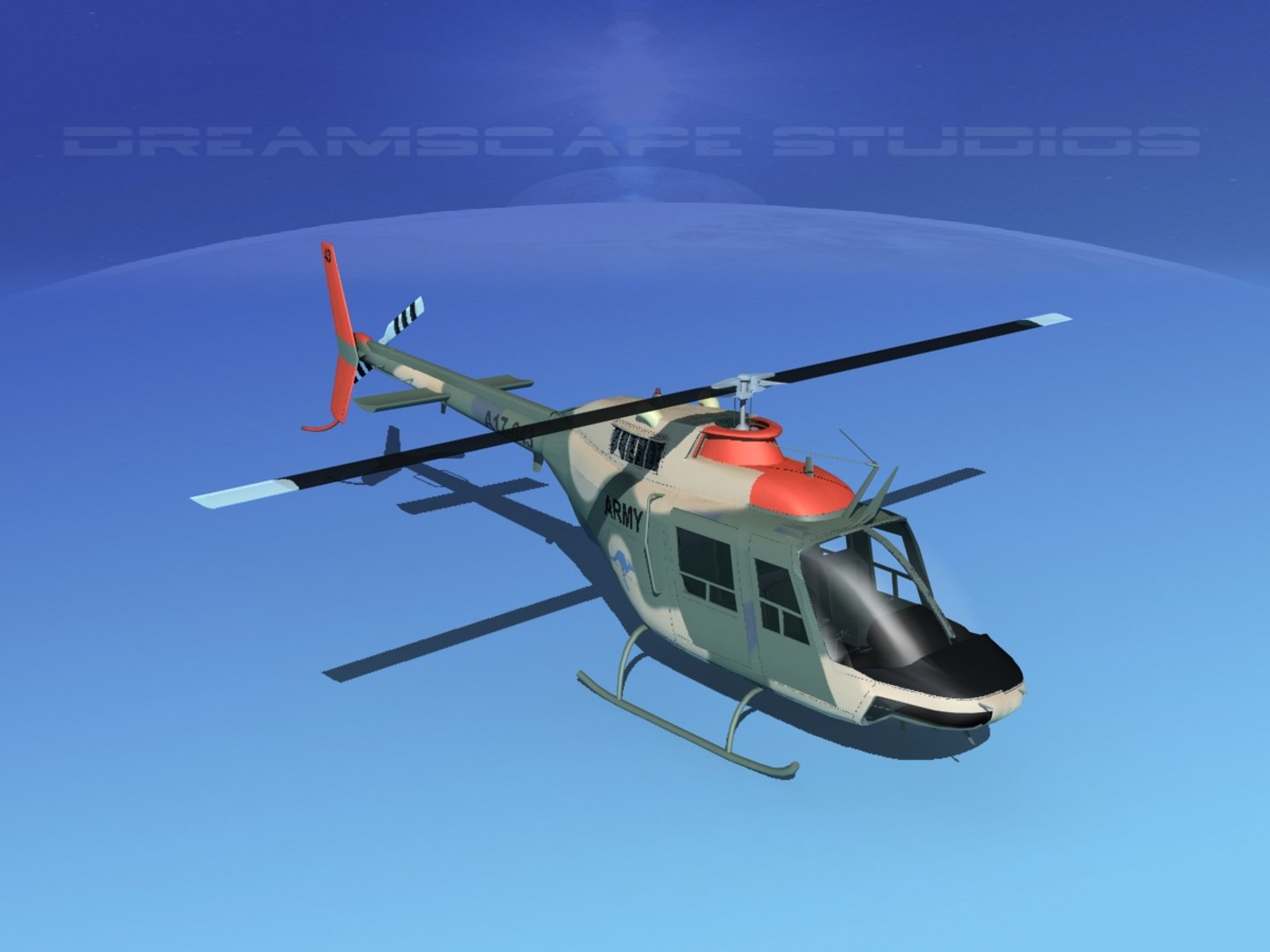 3D Model Rotor Oh-58 Bell 206 - TurboSquid 1219366