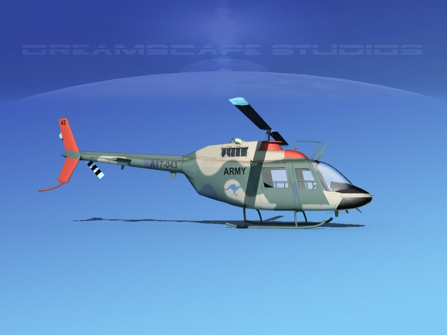 3D Model Rotor Oh-58 Bell 206 - TurboSquid 1219366