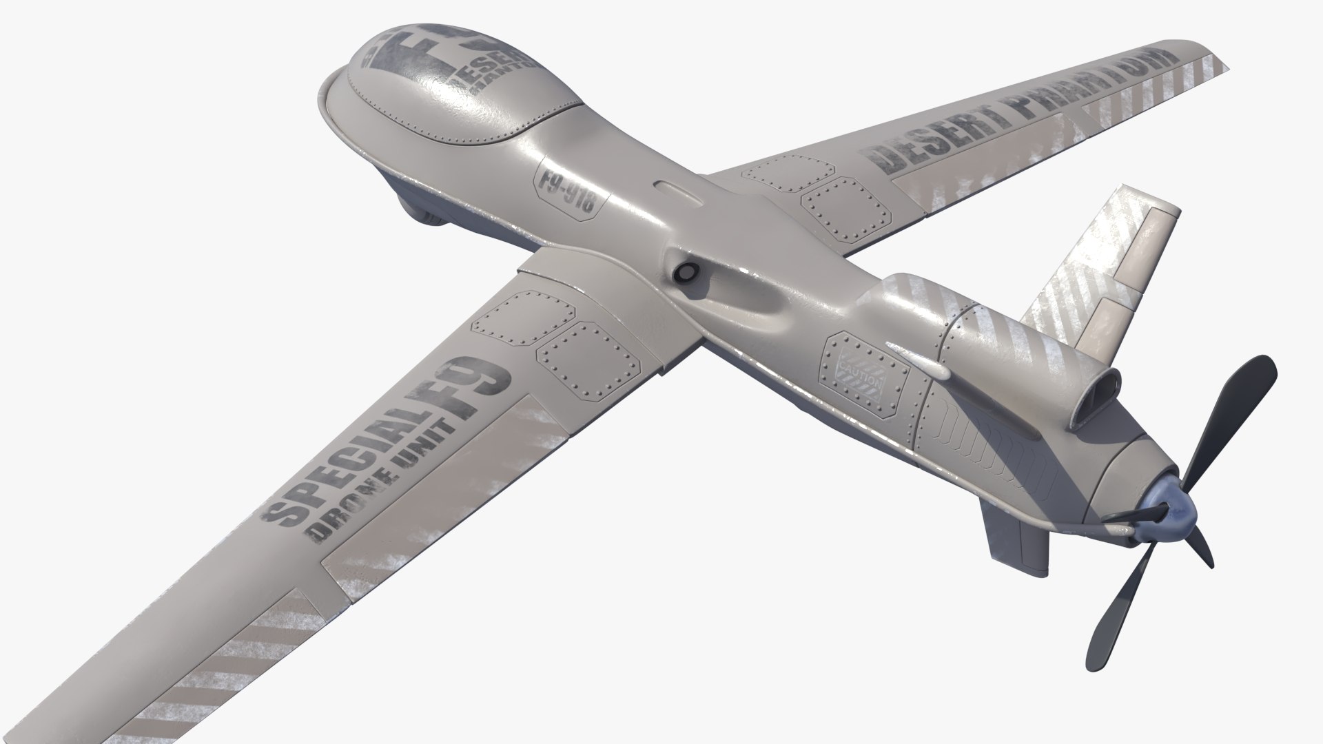 UAV DRONE F9 Desert Phantom 3D Model - TurboSquid 2439714