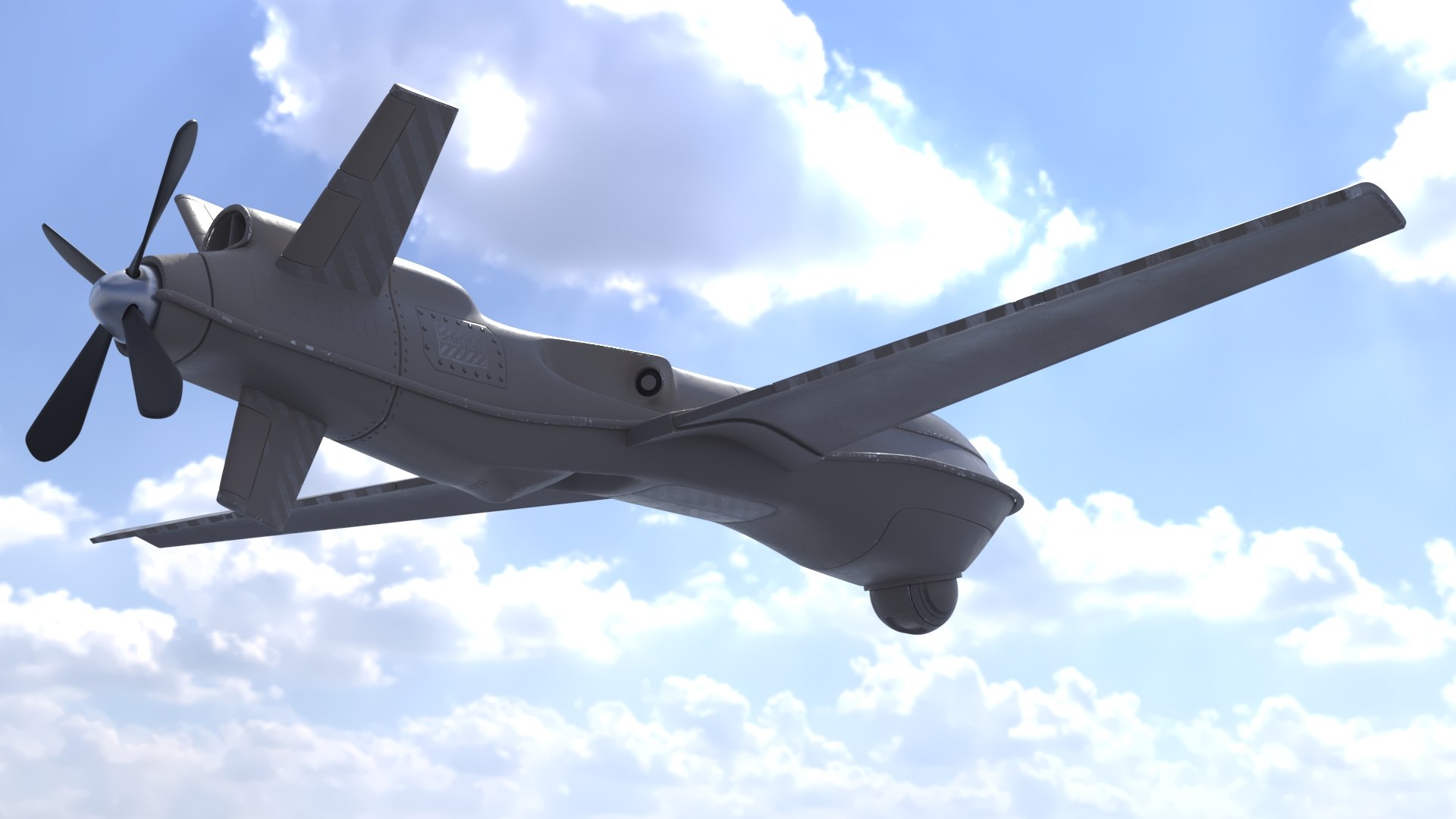 UAV DRONE F9 Desert Phantom 3D Model - TurboSquid 2439714