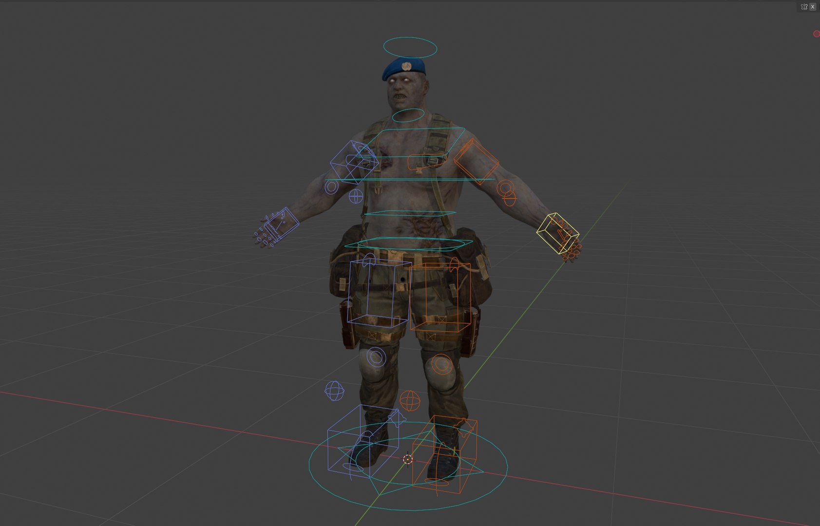 Zombie Soldier-Low-poly 3D Game Model Low-poly 3D Model 3D Model ...