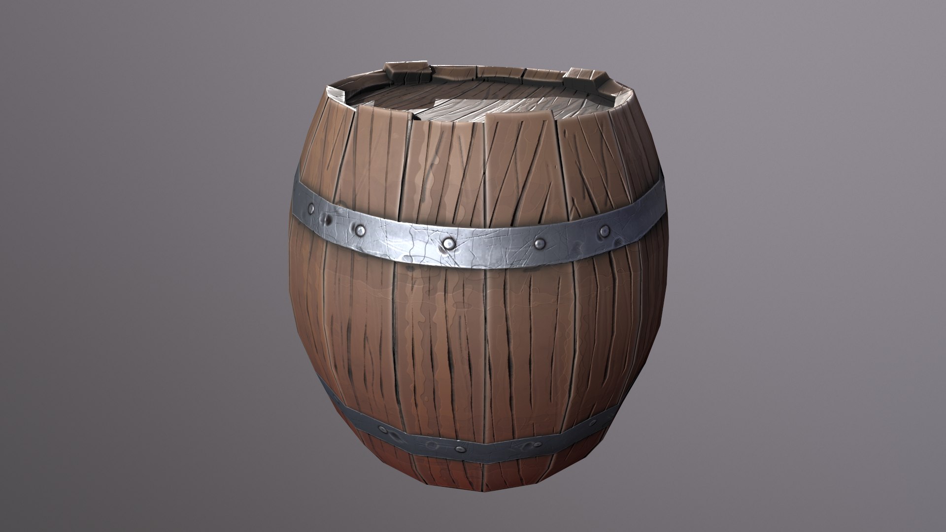 3D Barrel Stylized Model - TurboSquid 1975301
