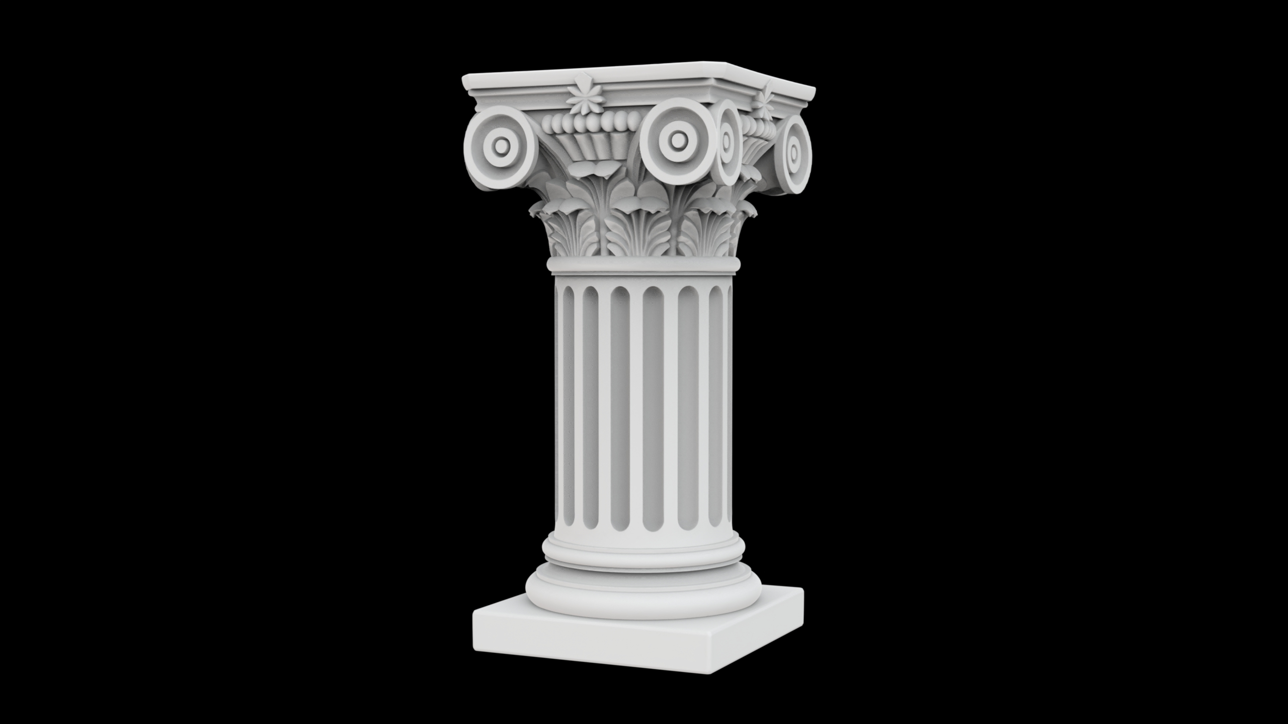 Coluna Coríntia Clássica Modelo 3D - TurboSquid 2456891