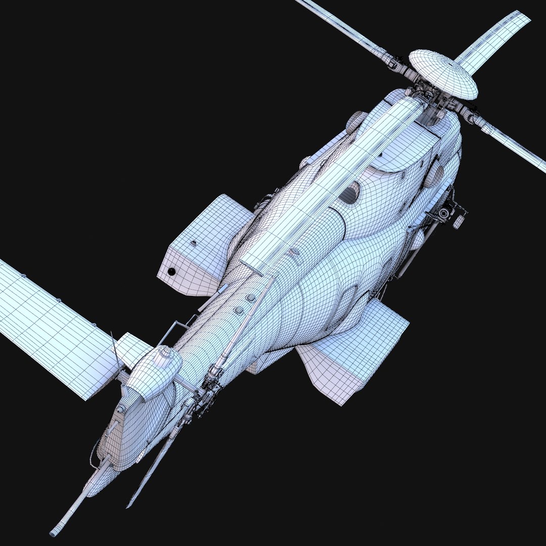eurocopter as332l2 super puma 3d model