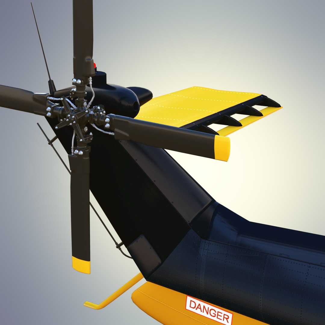 eurocopter as332l2 super puma 3d model