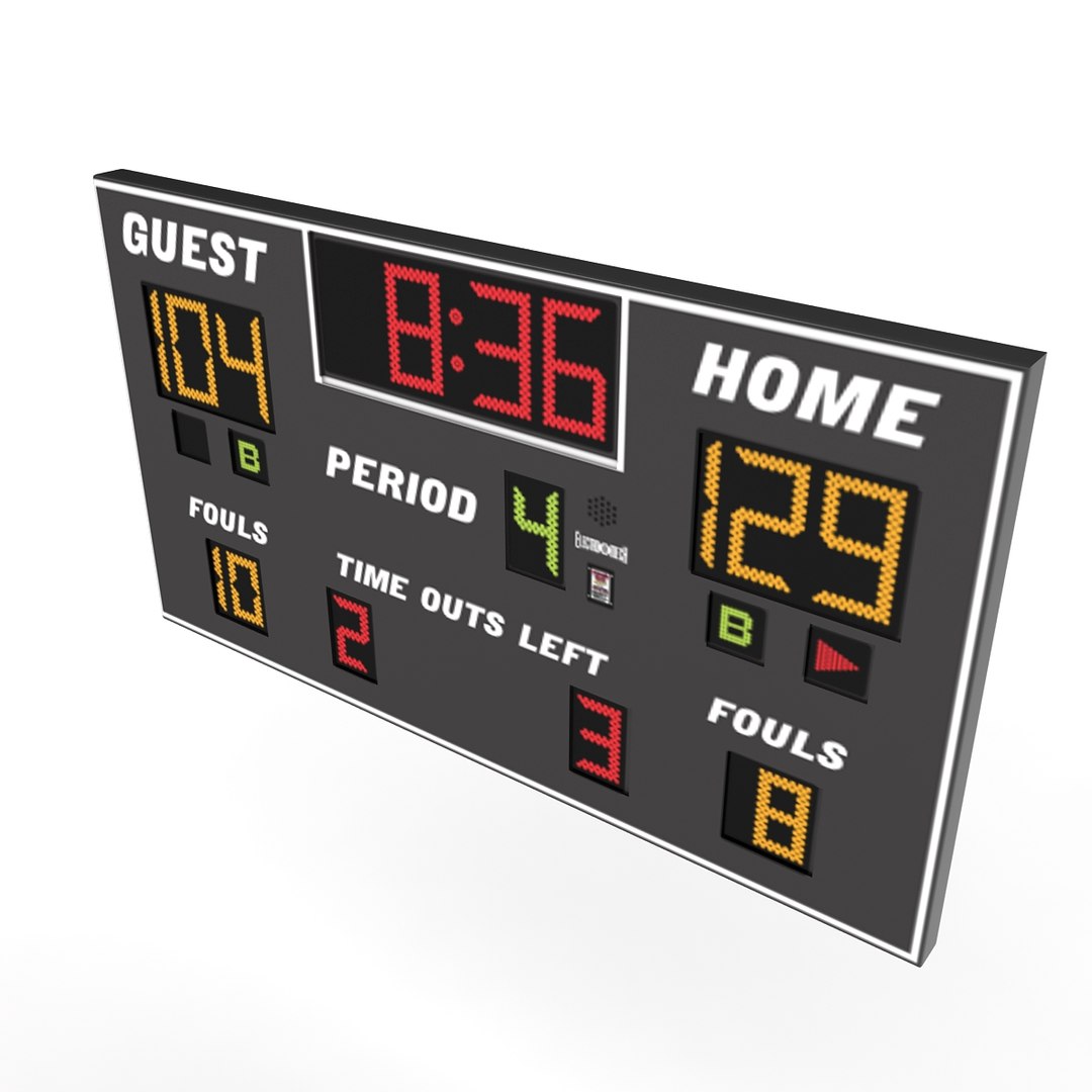 3D Scoreboard Score Board - TurboSquid 1384719