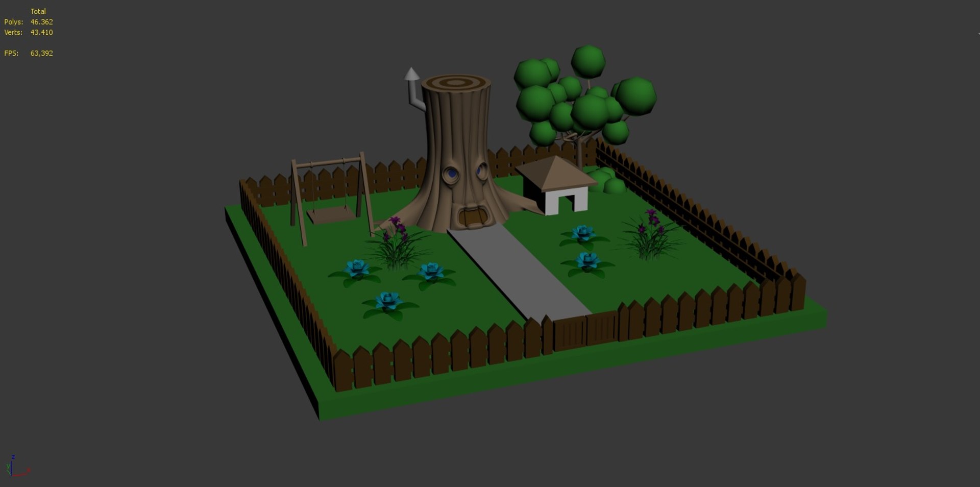 Cartoon House Set 01 3D Model - TurboSquid 1870066