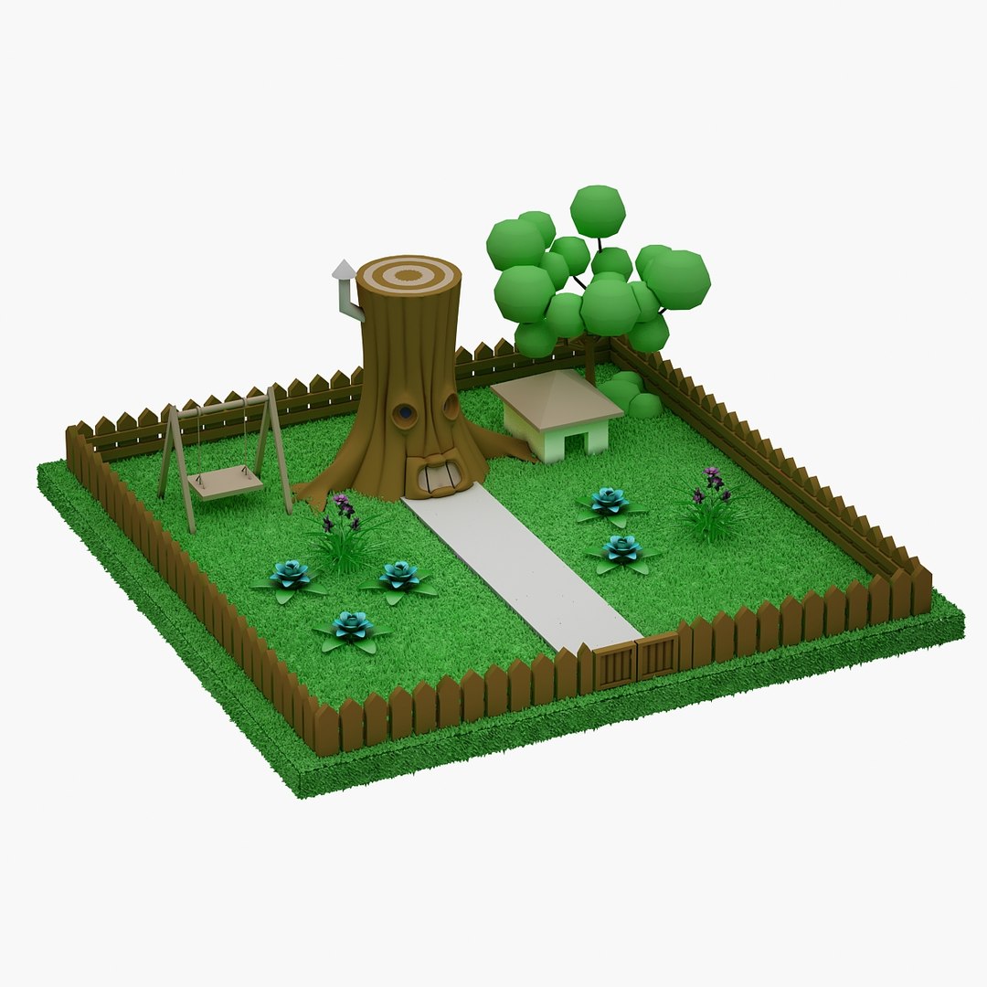 Cartoon House Set 01 3D model - TurboSquid 1870066