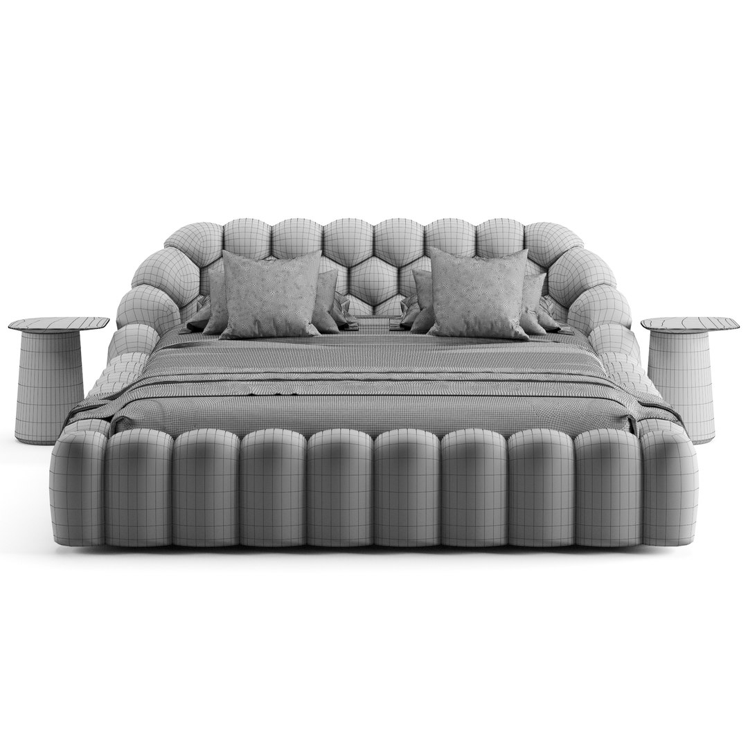 Roche Bobois Bubble Bed 3D Model - TurboSquid 1747356