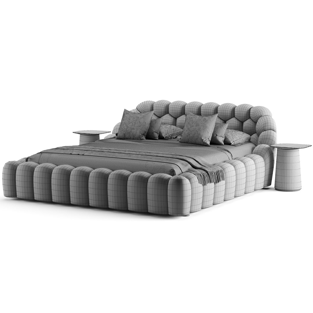 Roche Bobois Bubble Bed 3D Model - TurboSquid 1747356
