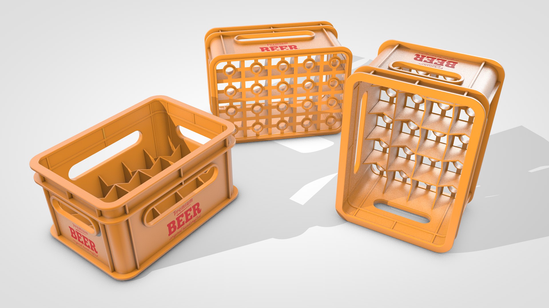 beer crate 3d model
