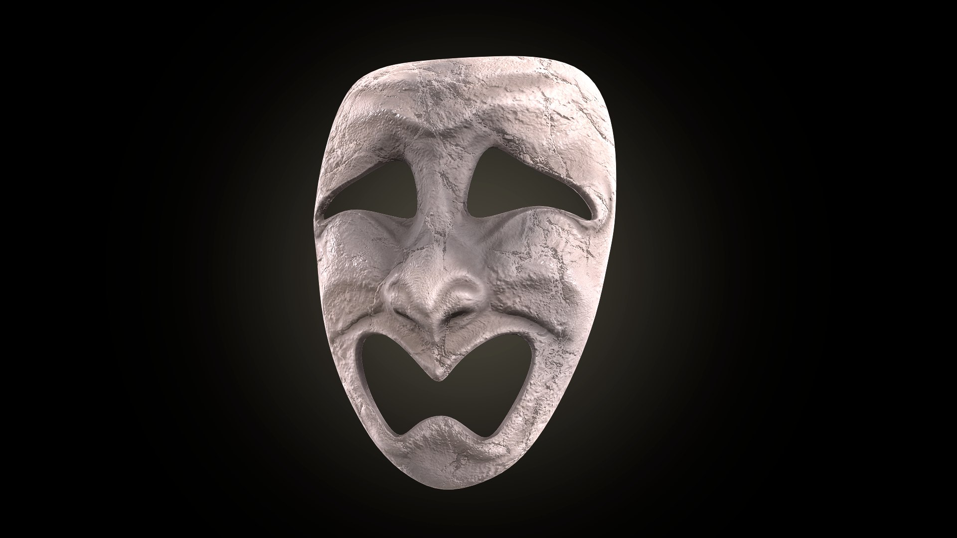 3D Theater Mask Sad - TurboSquid 2392467