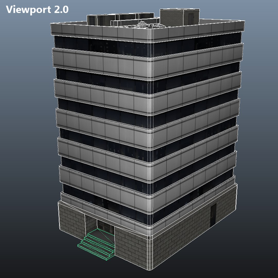 Office Building 3d Obj