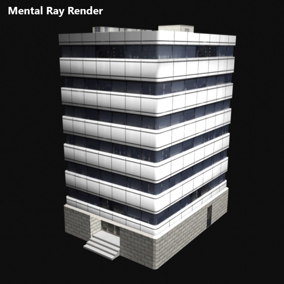Office Building 3d Obj
