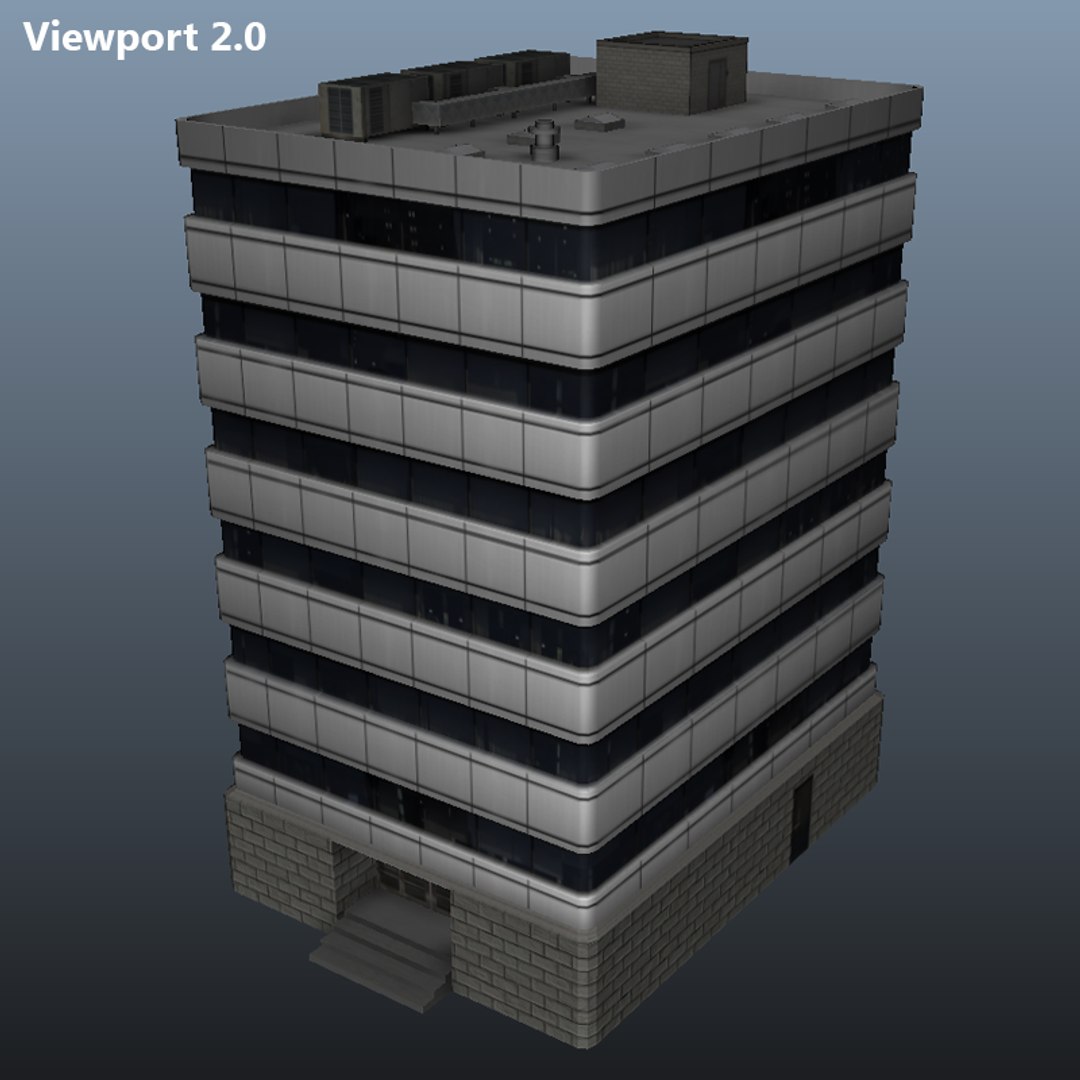 Office Building 3d Obj