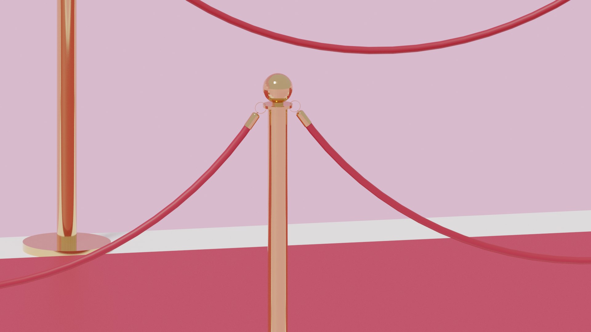 3D Cartoon Red Carpet Model - TurboSquid 2344344