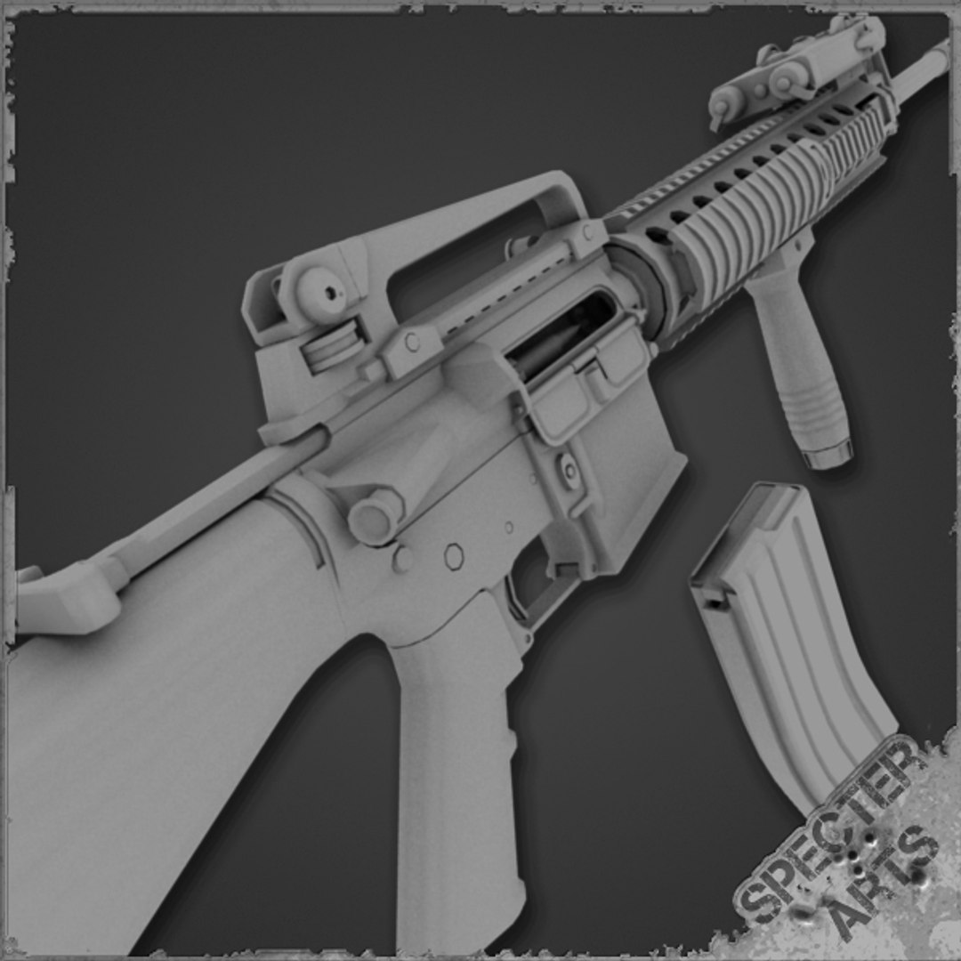 M16a4 Weapons Rifle Mws 3d Model