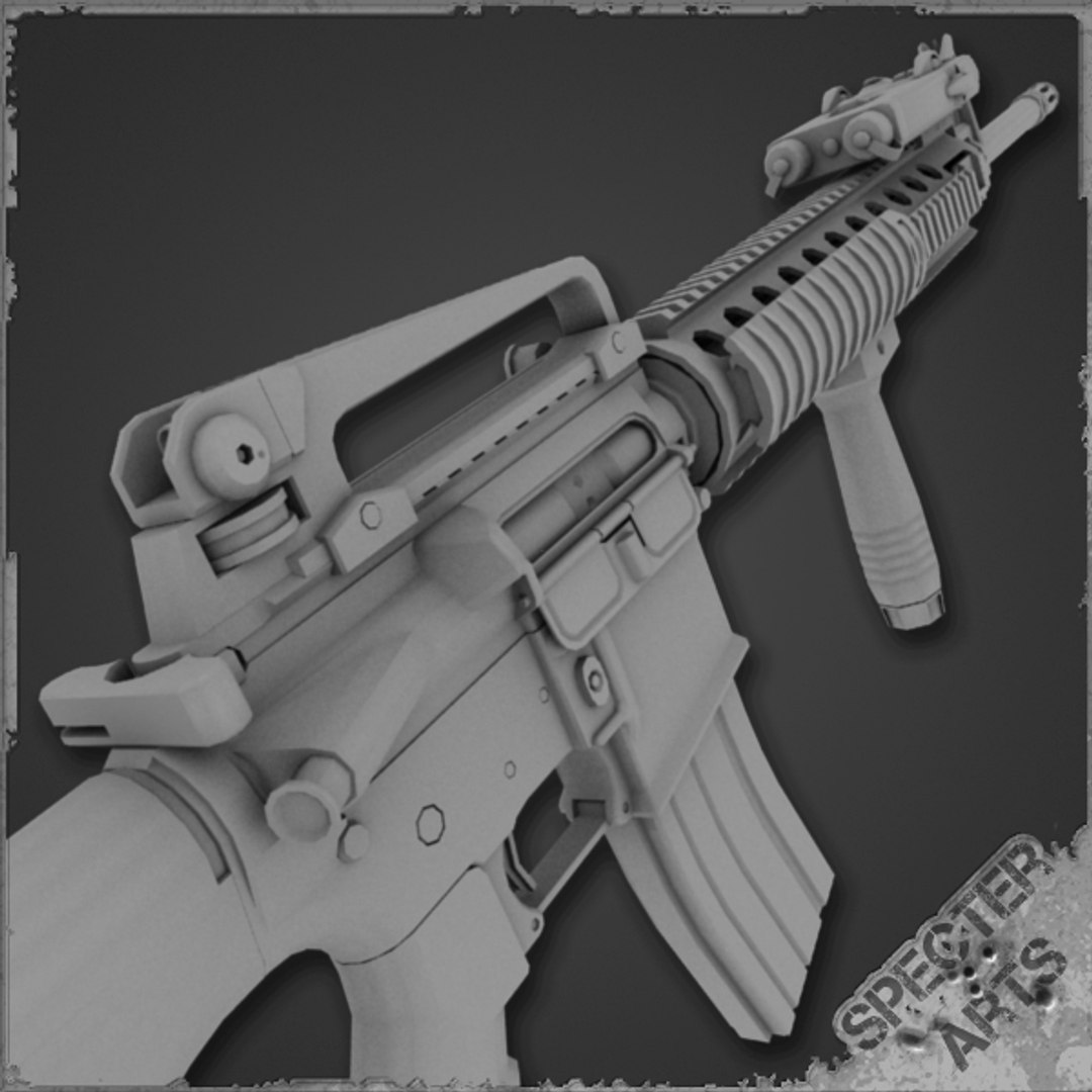 M16a4 Weapons Rifle Mws 3d Model