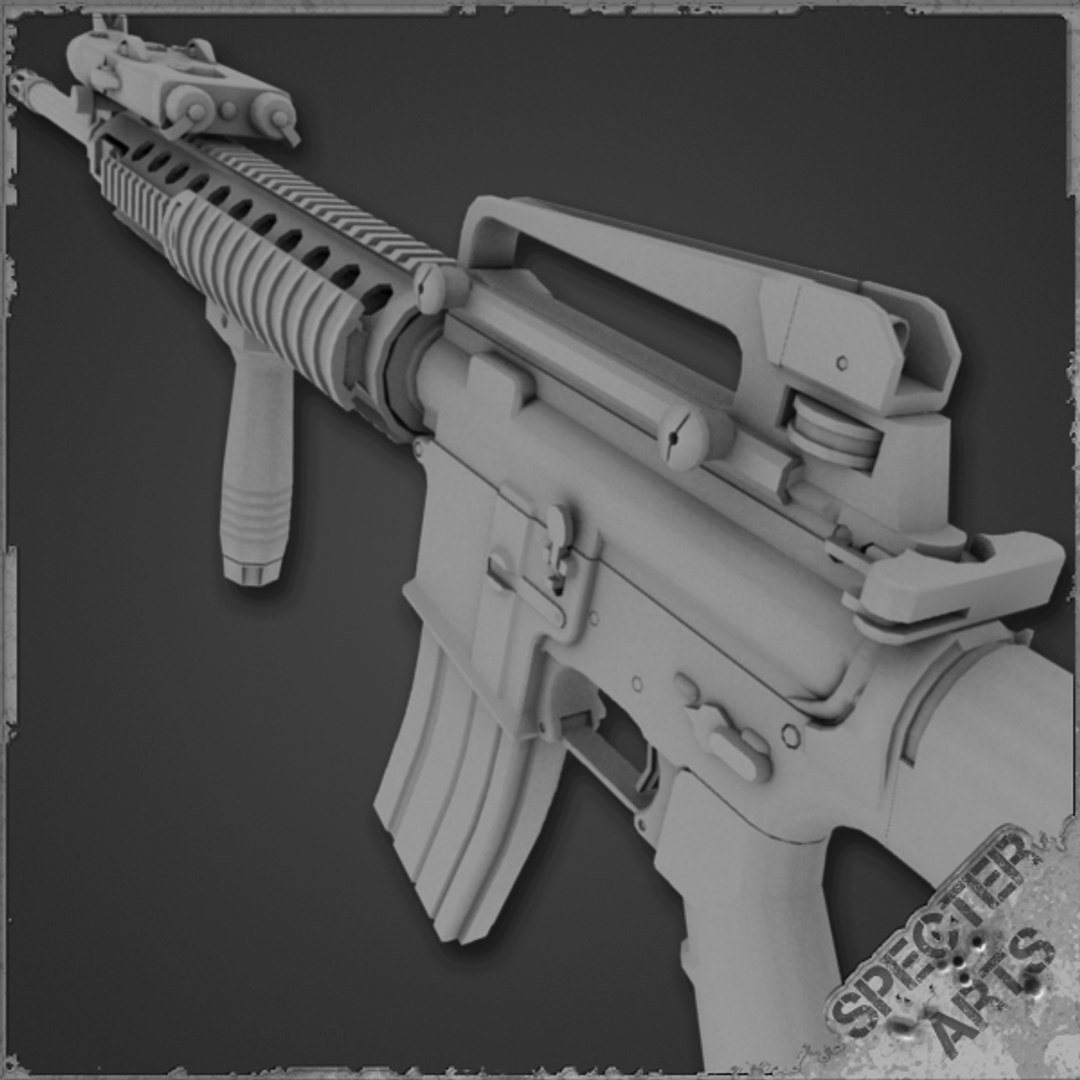 M16a4 Weapons Rifle Mws 3d Model
