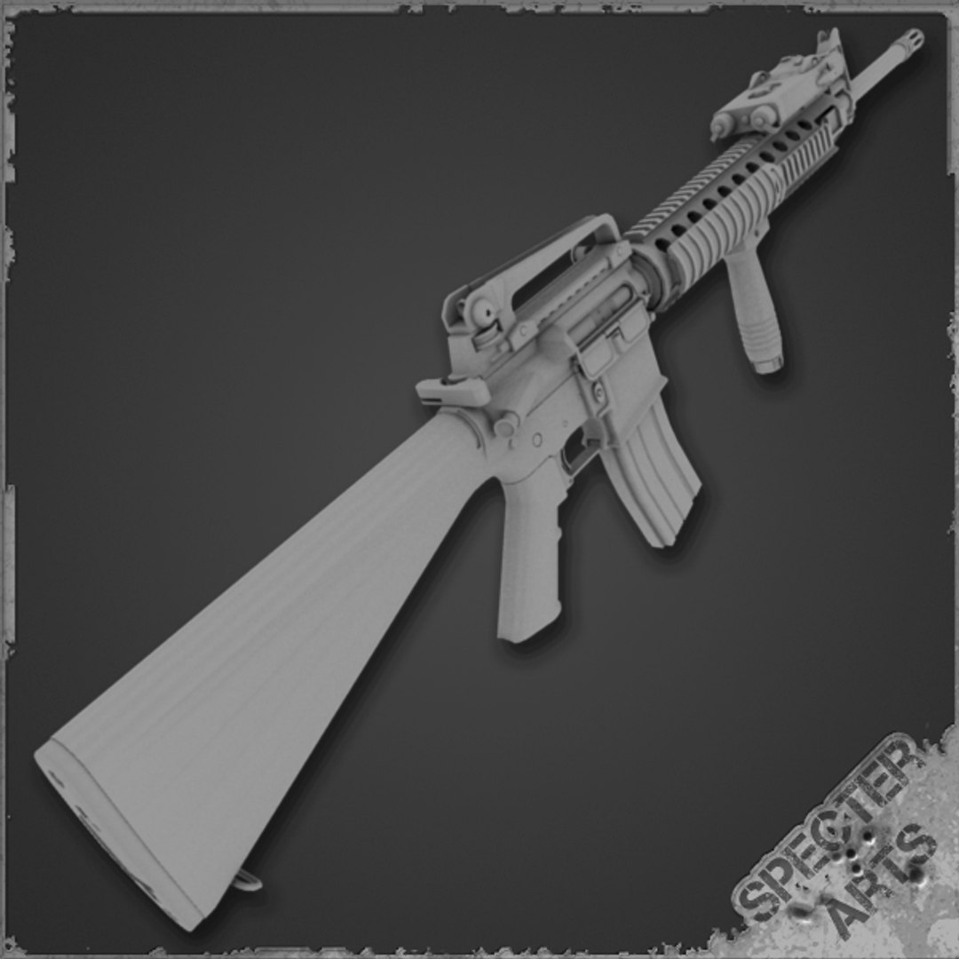 M16a4 Weapons Rifle Mws 3d Model