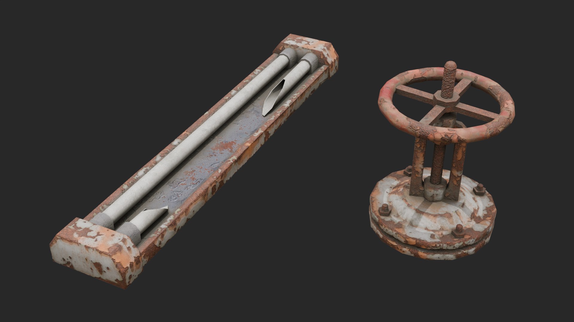 Rusty Scrap Props 3D Model - TurboSquid 2283944