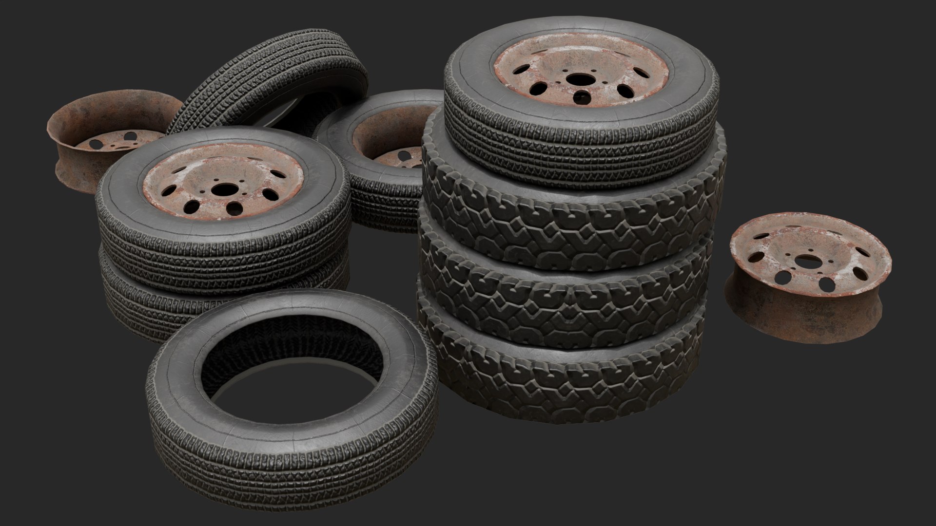 Rusty Scrap Props 3D Model - TurboSquid 2283944