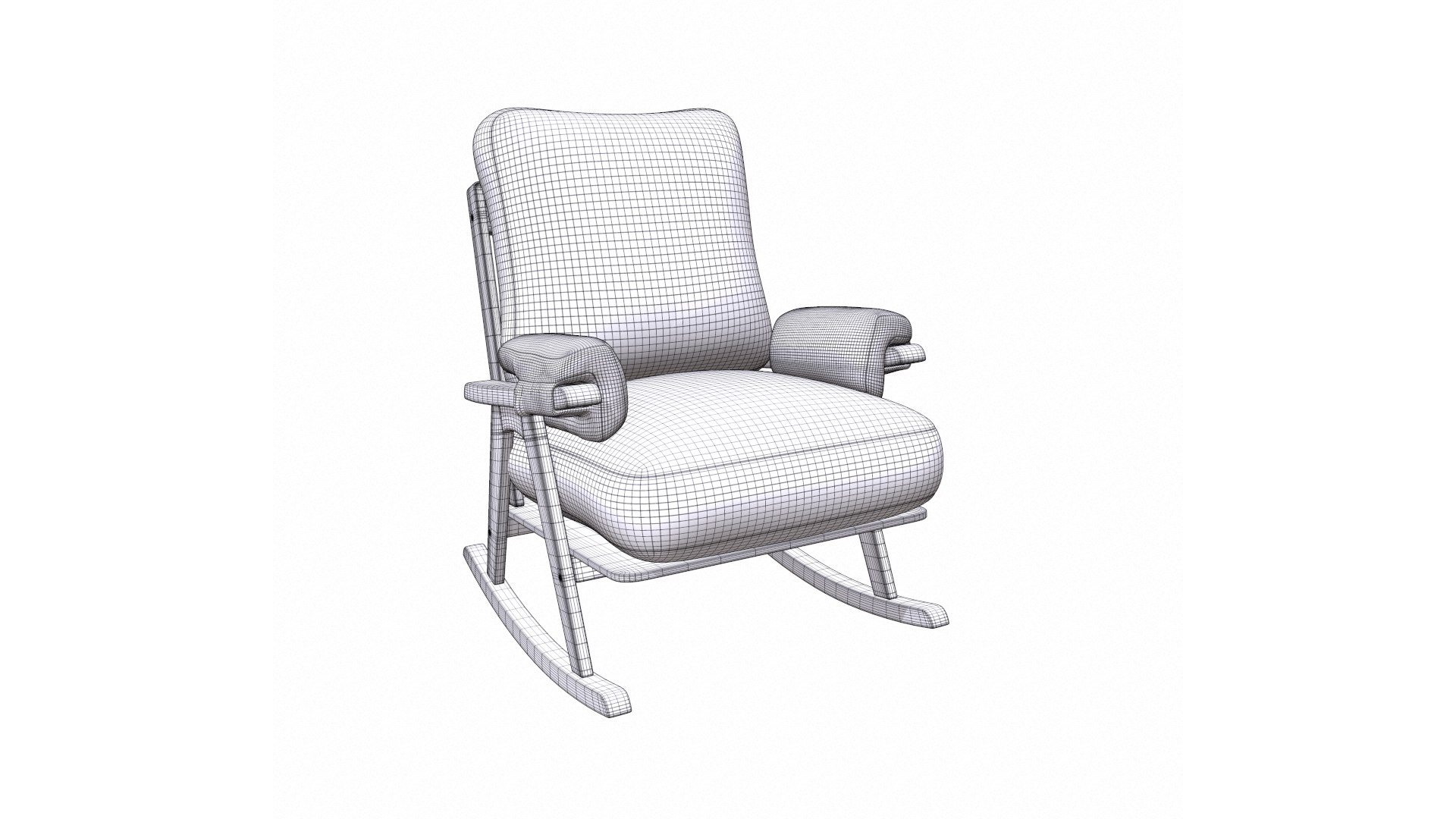 3D Rocking Chair Collection 01 Model - TurboSquid 2123324