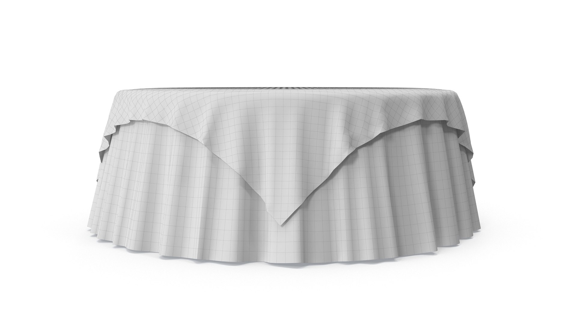 3d Model Table Tablecloth Cloth
