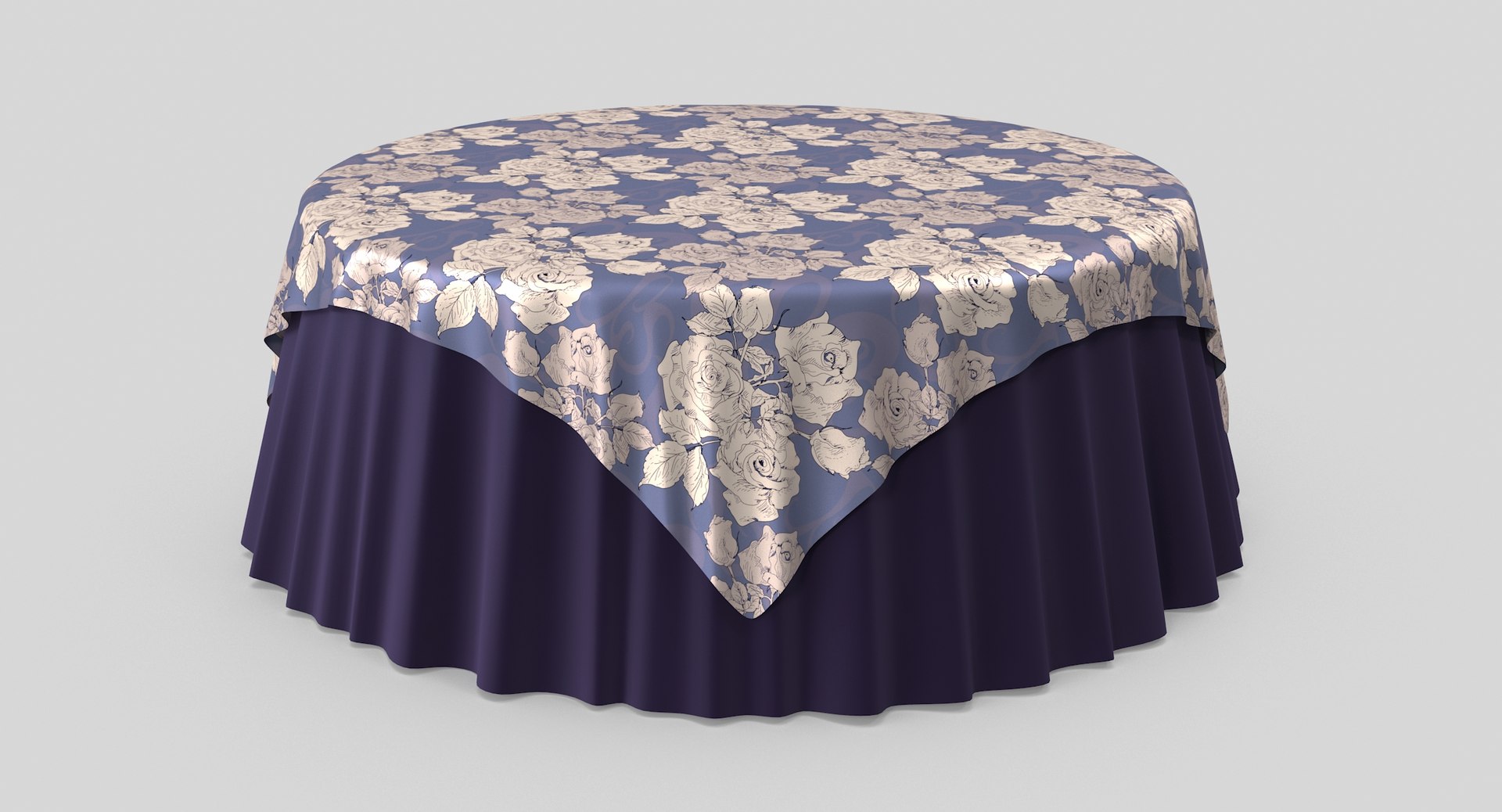 3d Model Table Tablecloth Cloth