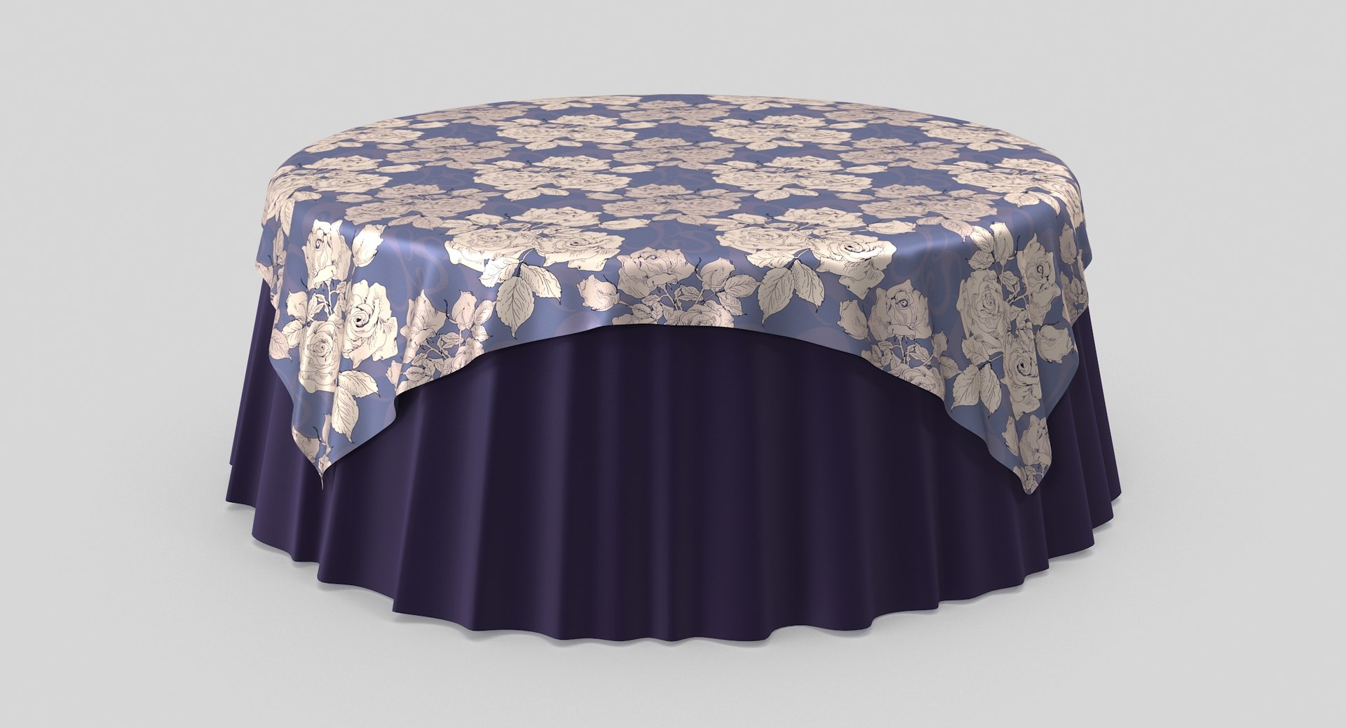 3d Model Table Tablecloth Cloth