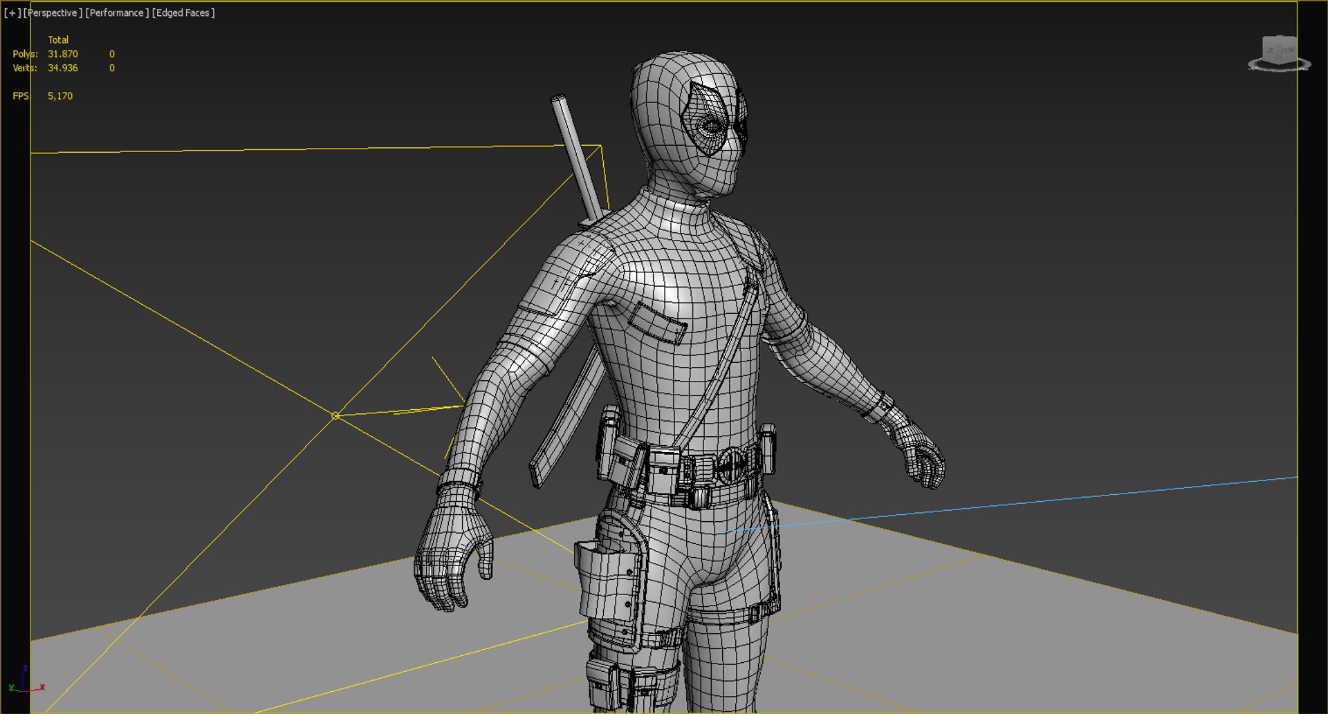 Deadpool Model - TurboSquid 2008231