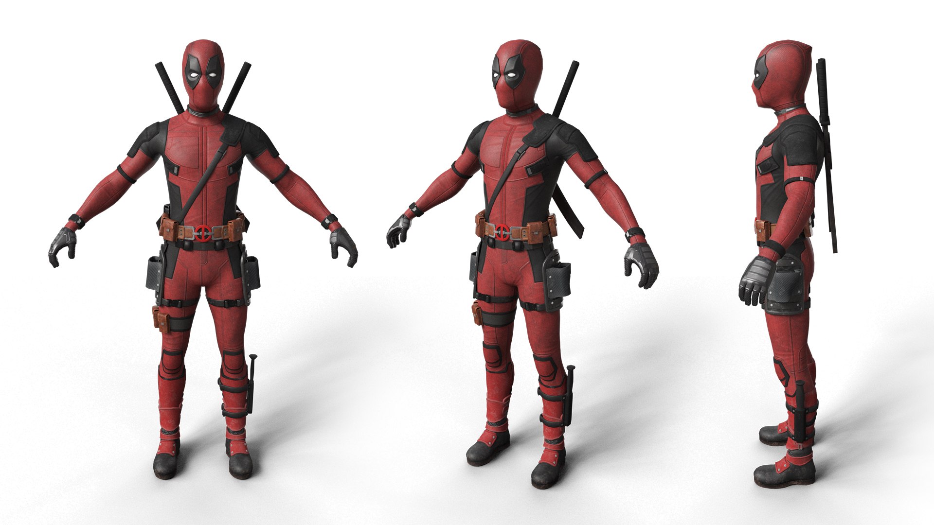 Deadpool Model - TurboSquid 2008231