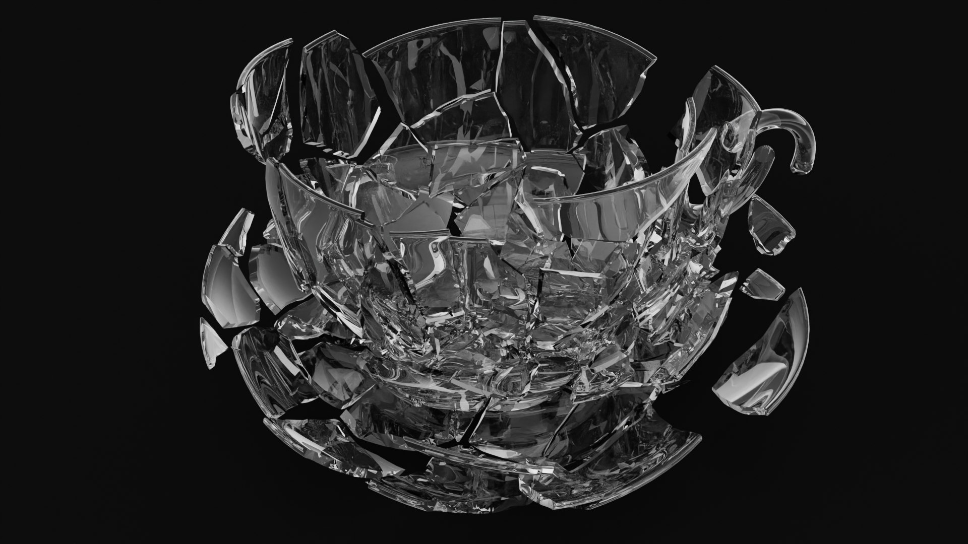 Animated Broken Glass 3D Model - TurboSquid 1838409