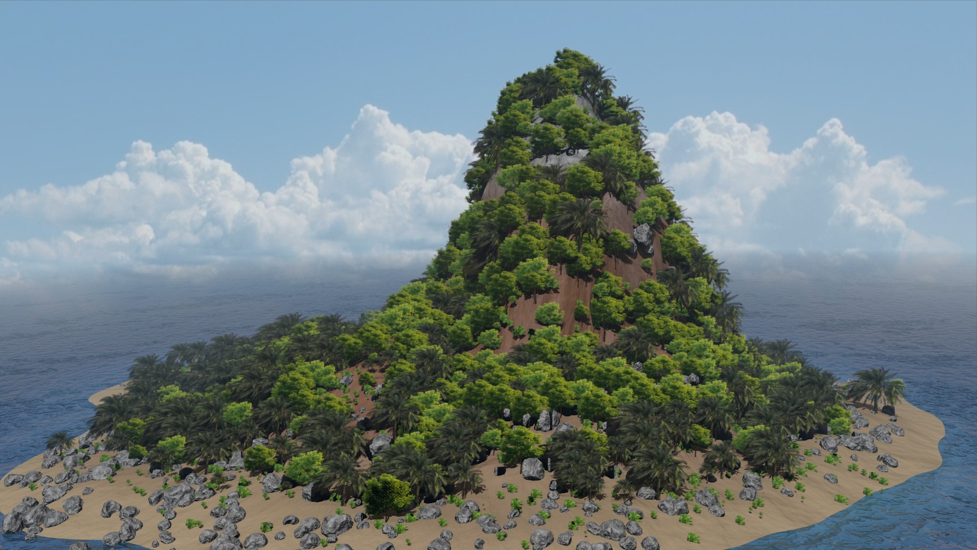 Tropical Island Model - TurboSquid 1370592