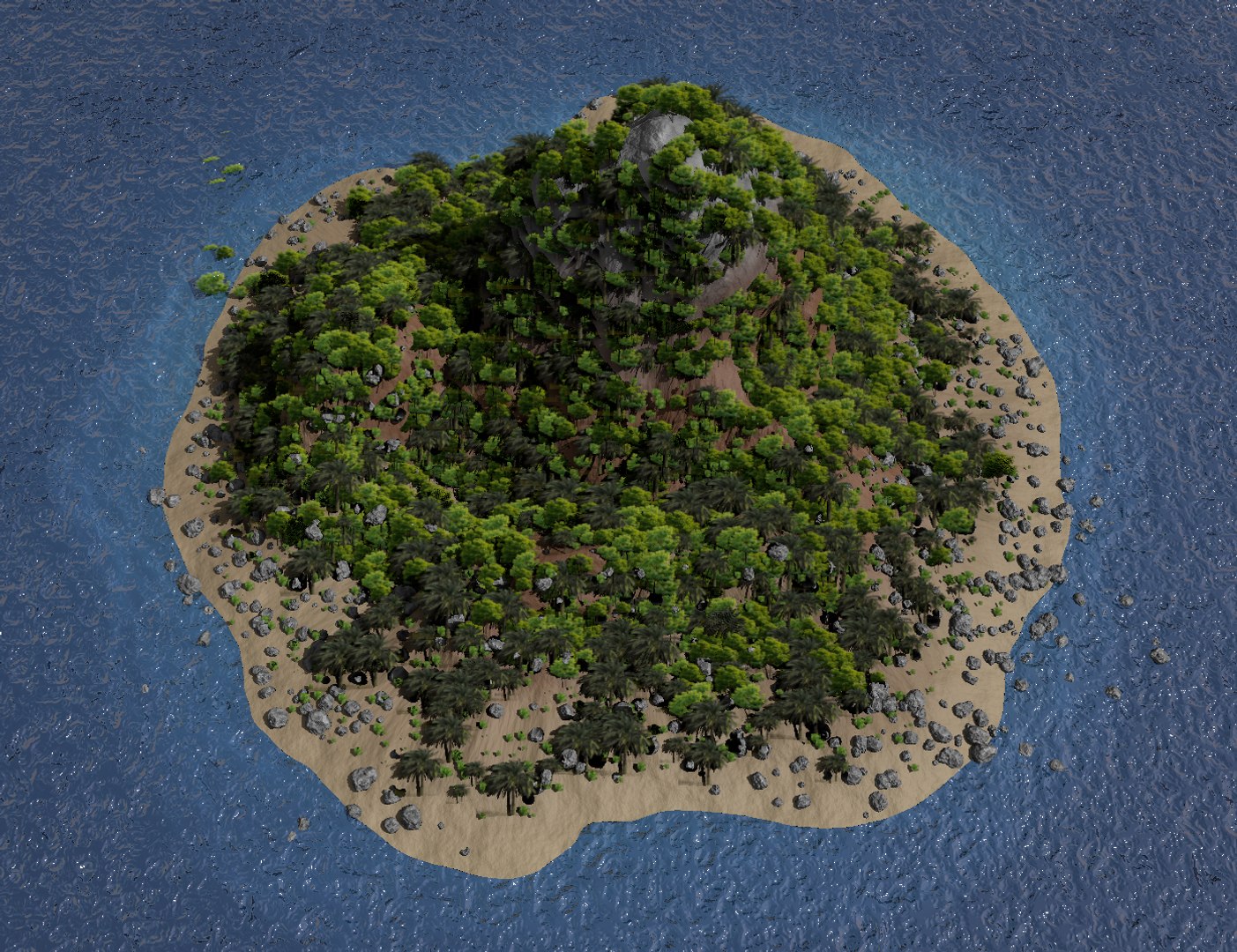 Tropical Island Model - TurboSquid 1370592