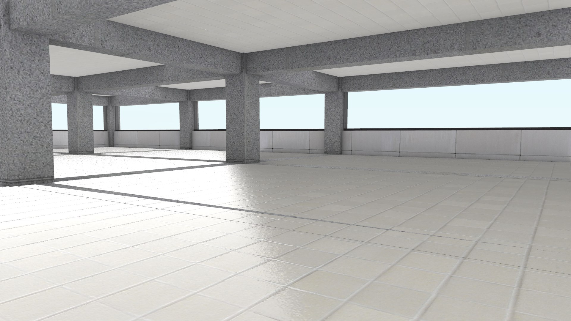 3D Model Reinforced Concrete High-rise Building - TurboSquid 2082139