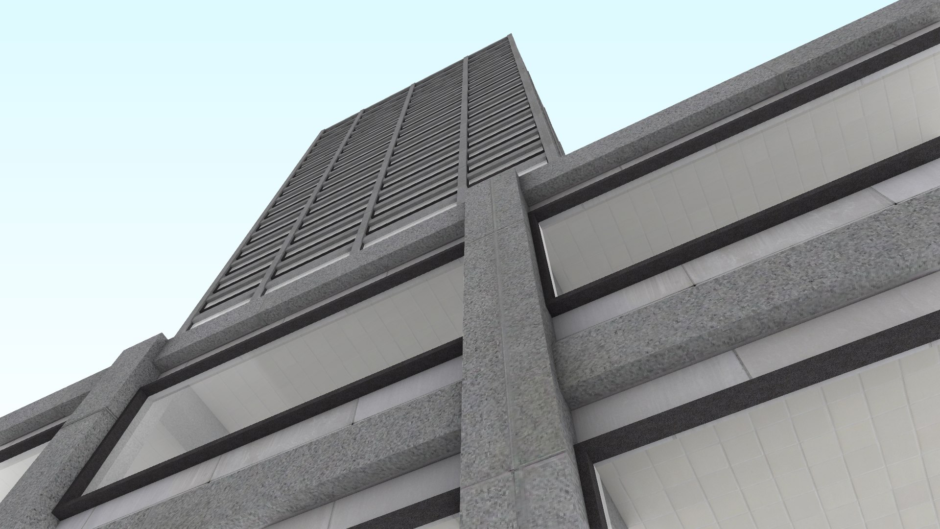 3D Model Reinforced Concrete High-rise Building - TurboSquid 2082139