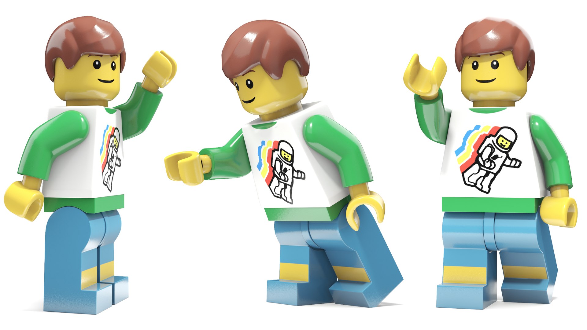 Minifigure LEGO Teenager Rigged For Cinema 4D 3D Model - TurboSquid 2294278