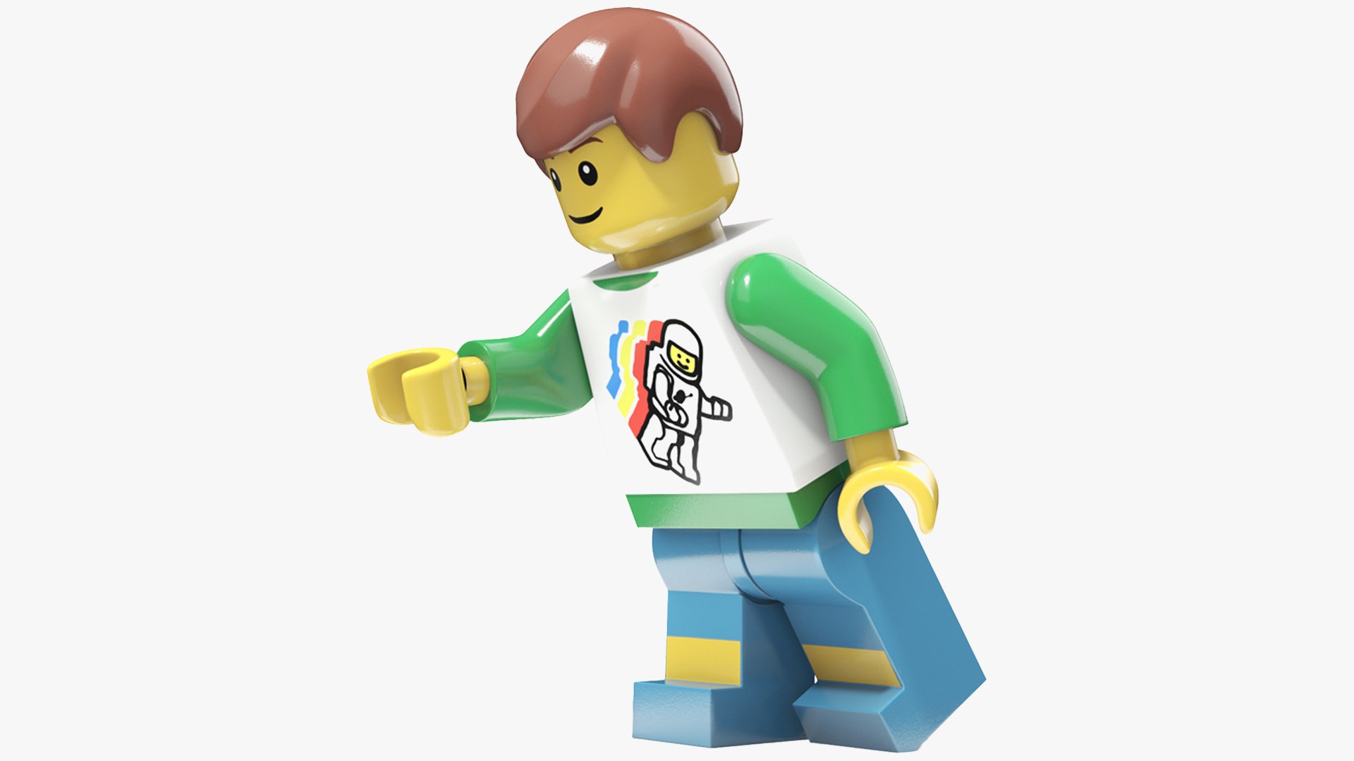 Minifigure LEGO Teenager Rigged For Cinema 4D 3D Model - TurboSquid 2294278