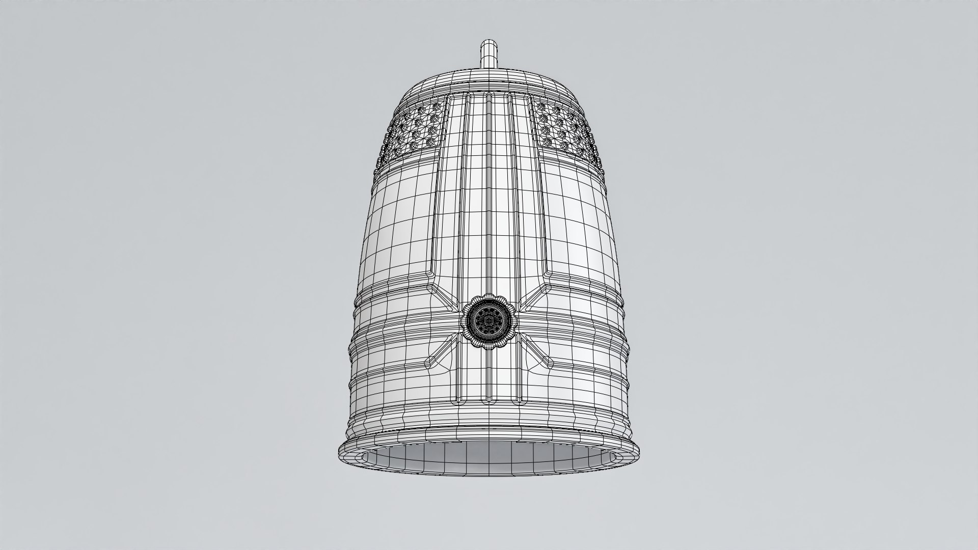 3D Model Japanese Temple Bell - TurboSquid 2286321