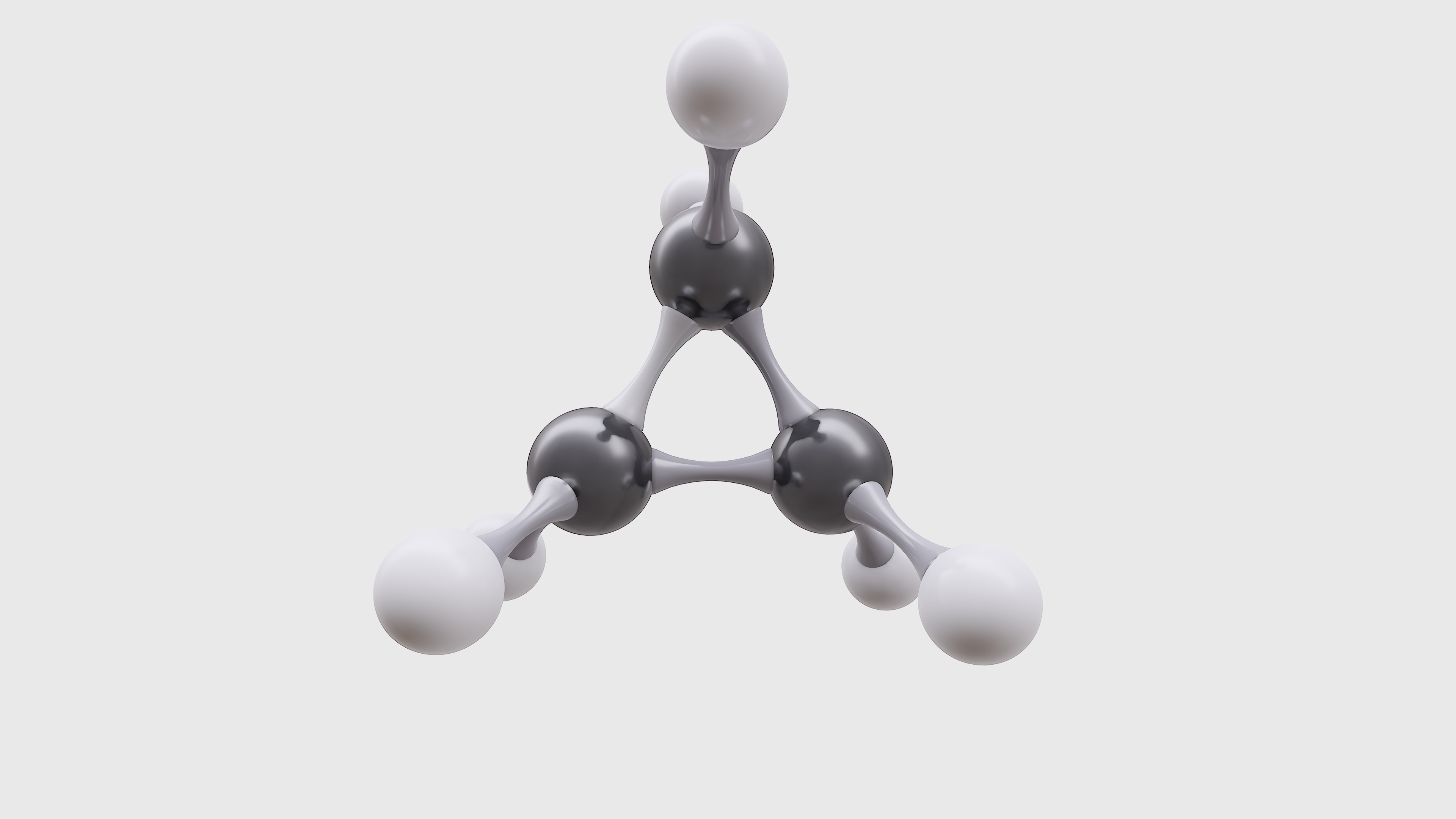 modelo 3d Molécula de ciclopropano con PBR 4K 8K - TurboSquid 1943224