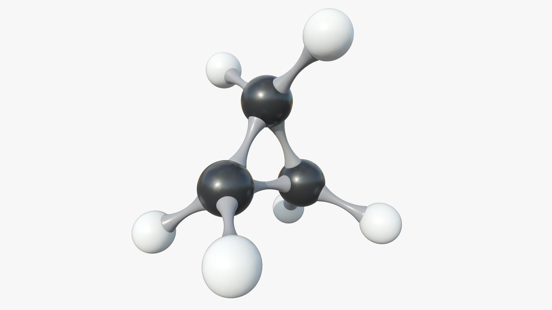 modelo 3d Cyclopropane Molecule With PBR 4K 8K - TurboSquid 1943224