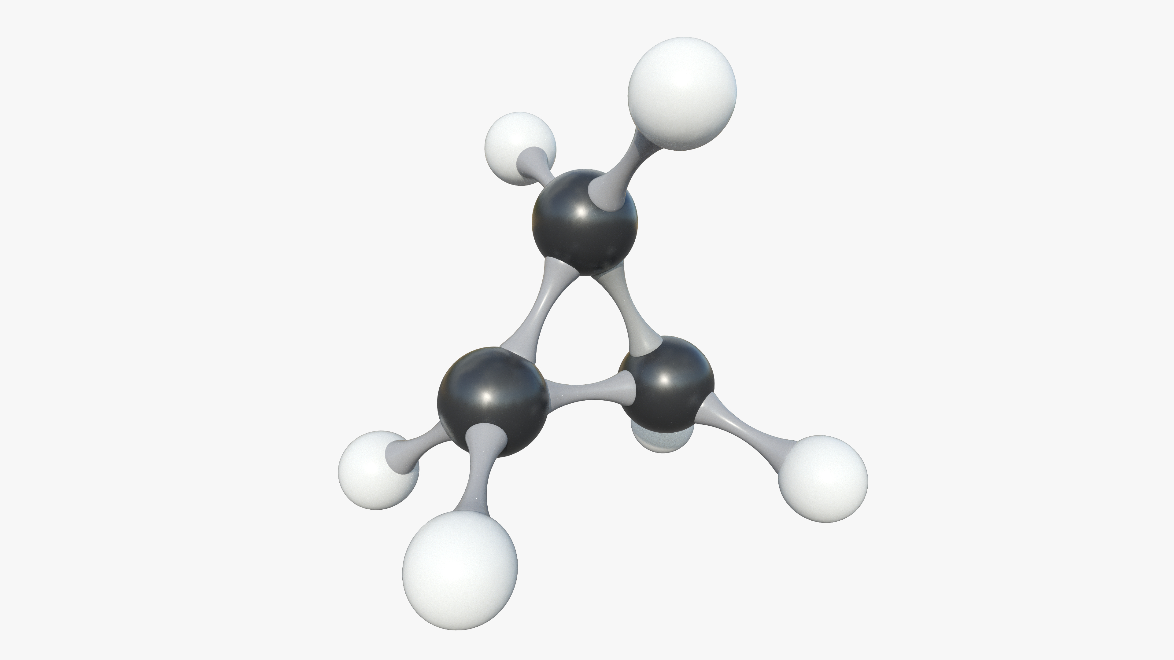 modelo 3d Molécula de ciclopropano con PBR 4K 8K - TurboSquid 1943224