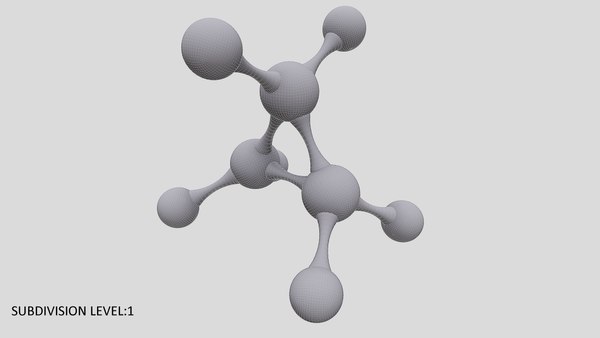modelo 3d Molécula de ciclopropano con PBR 4K 8K - TurboSquid 1943224