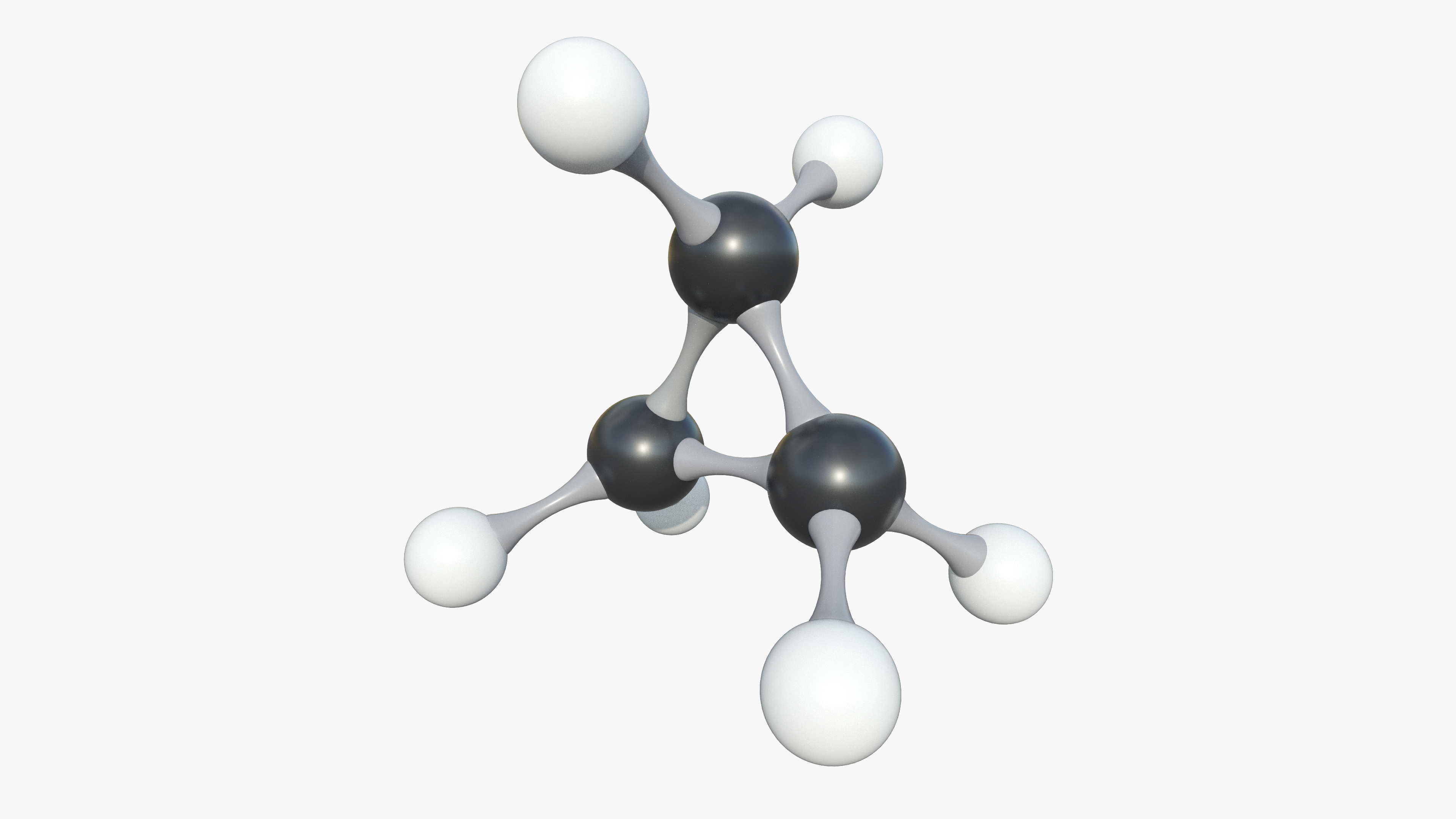 modelo 3d Molécula de ciclopropano con PBR 4K 8K - TurboSquid 1943224