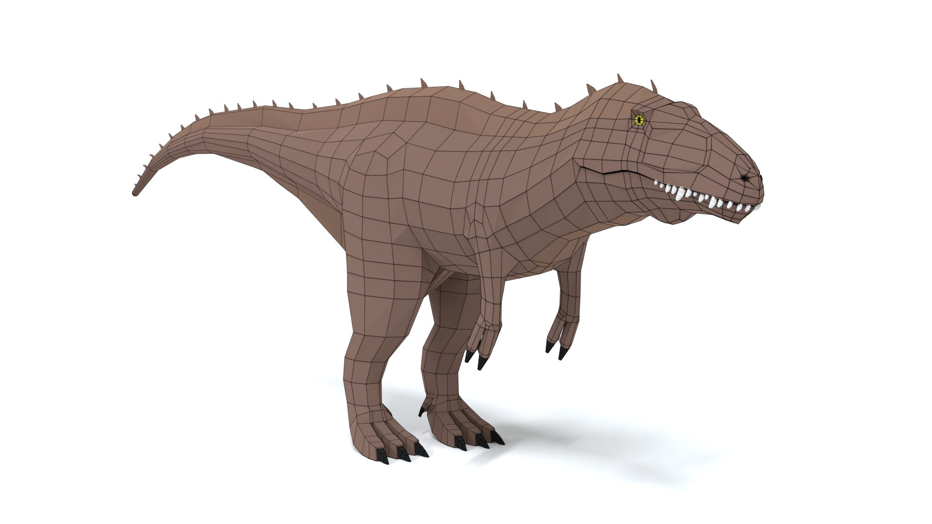 Low Poly Cartoon Acrocanthosaurus Dinosaur 3D - TurboSquid 1785726