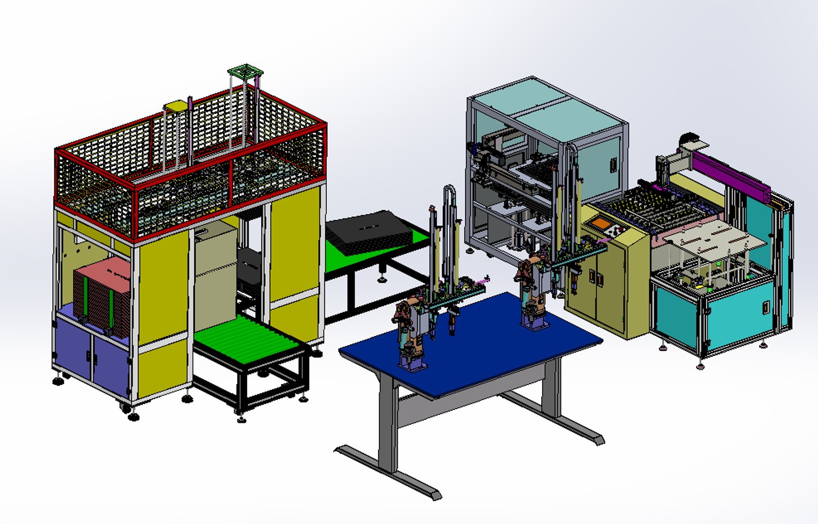 3D Loading Unloading Machine Assembly - TurboSquid 1463633